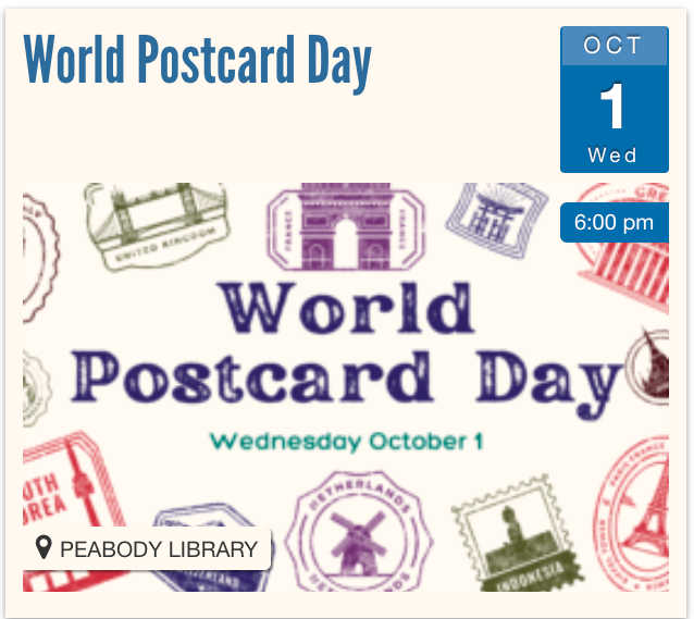 World Postcard Day - Upper Valley Events Calendar | Discover NH & VT ...