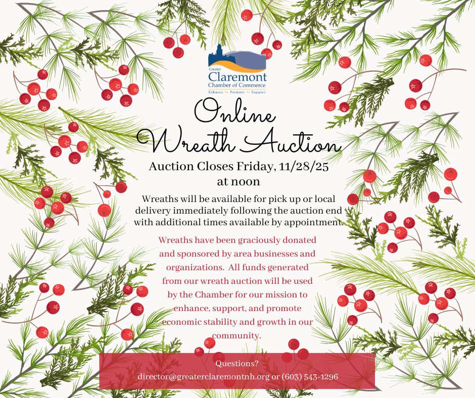 Wreath Auction - Upper Valley Events Calendar | Discover NH & VT Happenings